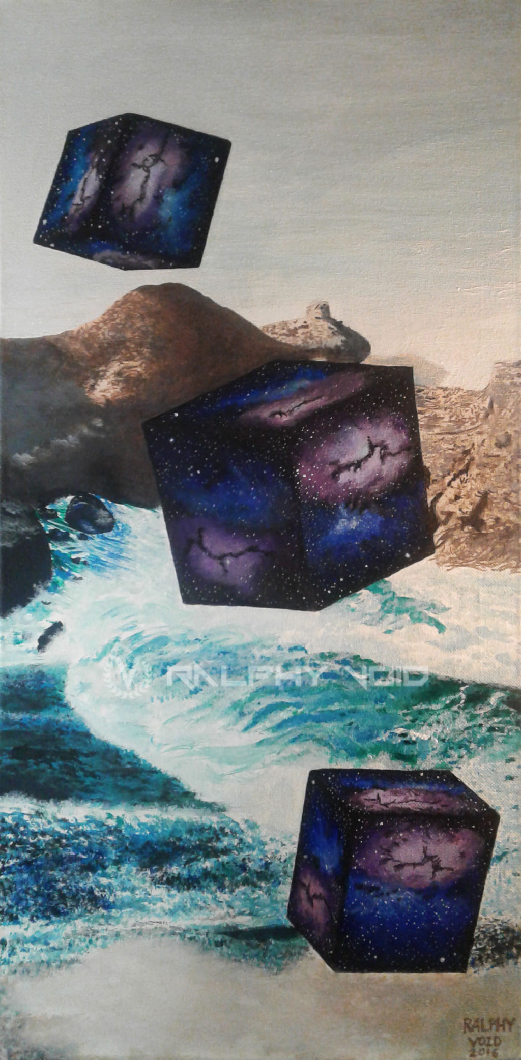 Floating Cosmic Cubes • RALPHY VOID DOT COM